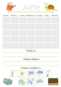 Daily Calendar Practice Sheets for Preschool and Elementary – Free ...