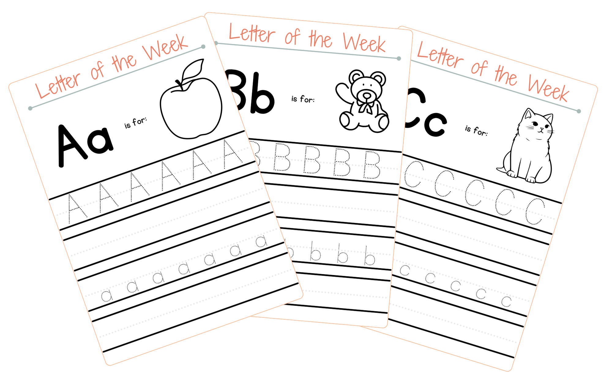 Free Letter of the Week Printable Pack